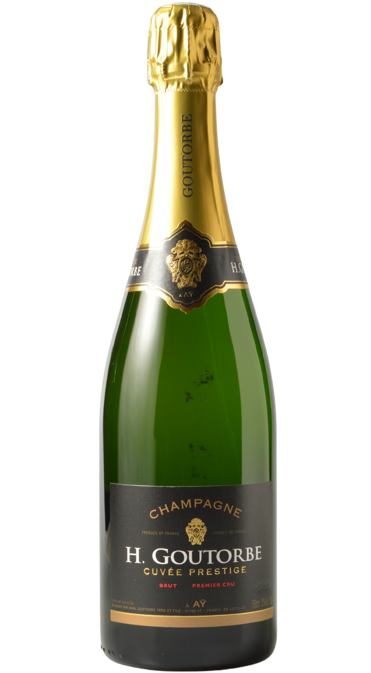 Henri Goutorbe "Cuvee Prestige" Premier Cru Ay Champagne (10/20) NV ...