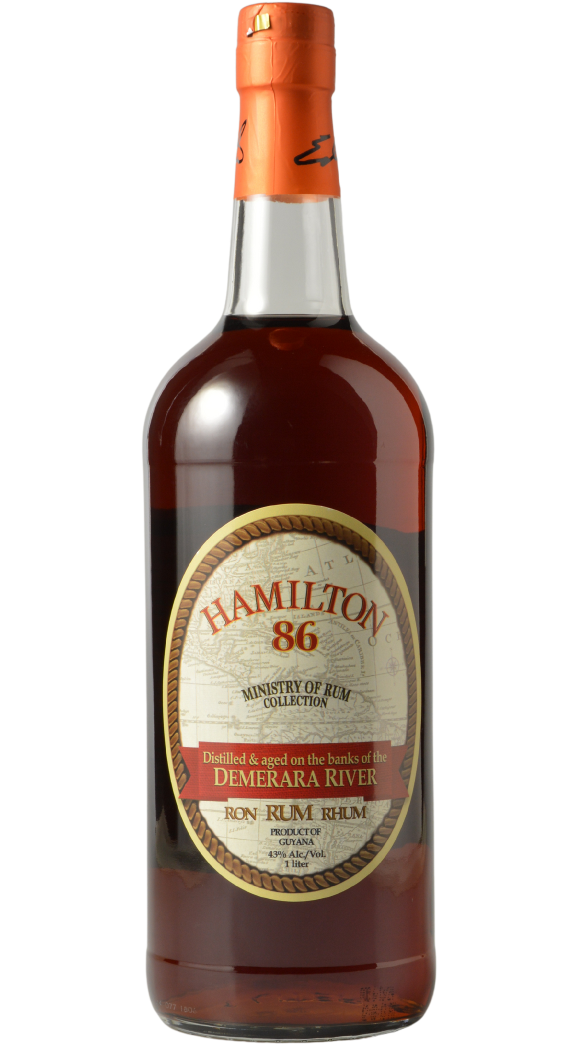 Hamilton "86" Demerara River Guyana Rum (1.0-Liter) — Vin Chicago